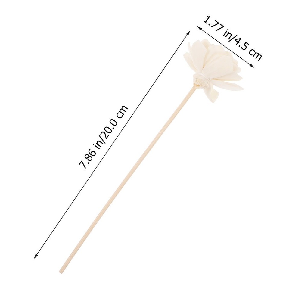 6 Pcs Essential Oil Flower Stick Rattan Dried Flower Aroma Diffuser ...