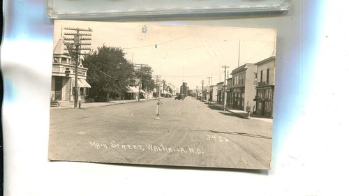 WALHALLA NORTH DAKOTA MAIN STREET BANK REAL PHOTO POSTCARD 1908 1492R ...