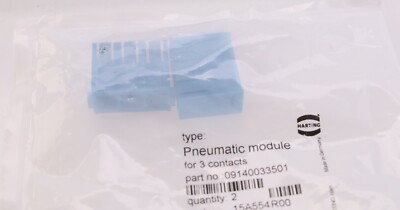 HARTING FOR 3 CONTACTS 09140033501 2PCS IN BAG ! NEW ! | eBay