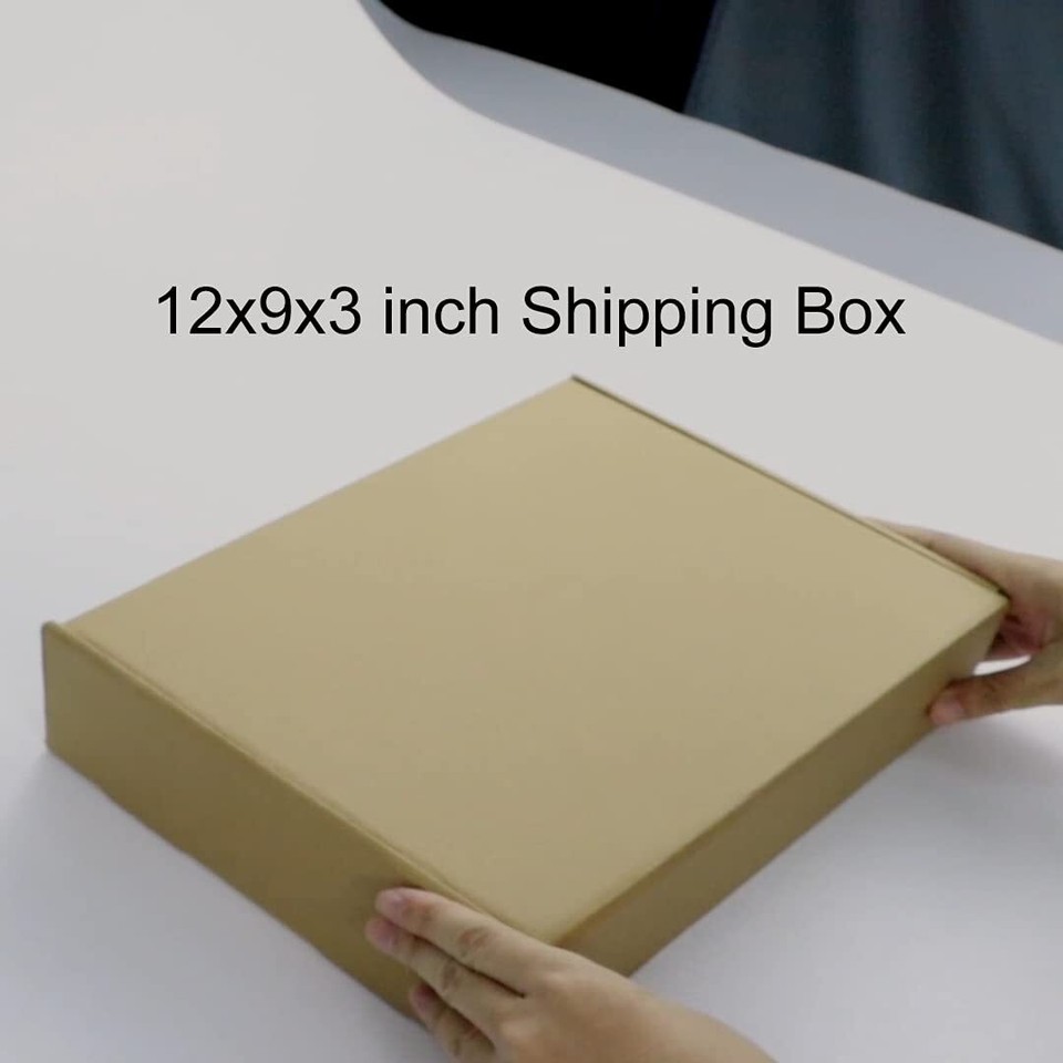 12x9x3 inch Shipping Boxes Bulk 20 Pack Brown, Tab Lock Tuck Top Mailer ...