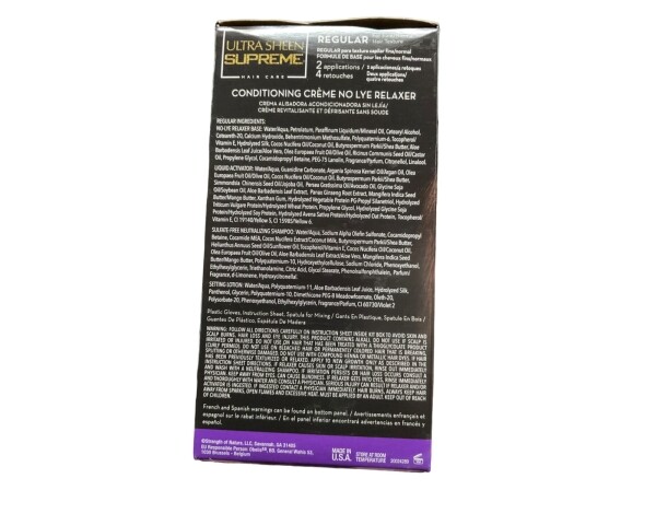 Ultra Sheen Supreme Relaxer Kit - 2 applications or 4 retouches ...