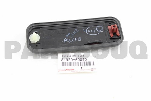 8192060040 Genuine Toyota REFLECTOR ASSY, REFLEX, LH 81920-60040 | eBay
