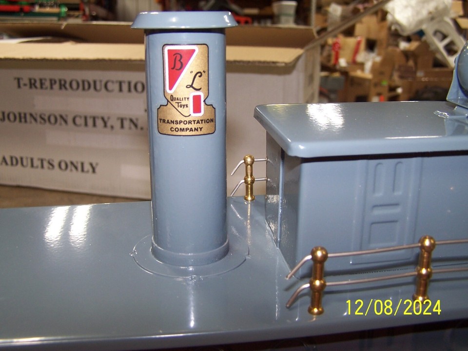 Vintage Pressed Steel 1928 Buddy L BL14 T's Reproduction Tug Boat MIB ...