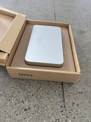 CISCO Meraki MX64 MX64-HW Router Cloud Managed Security Appliance ...