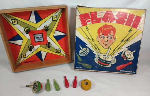 Vintage Flash Top Spinning Toy Game #6765 J.Pressman & Co. N.Y.C. | eBay