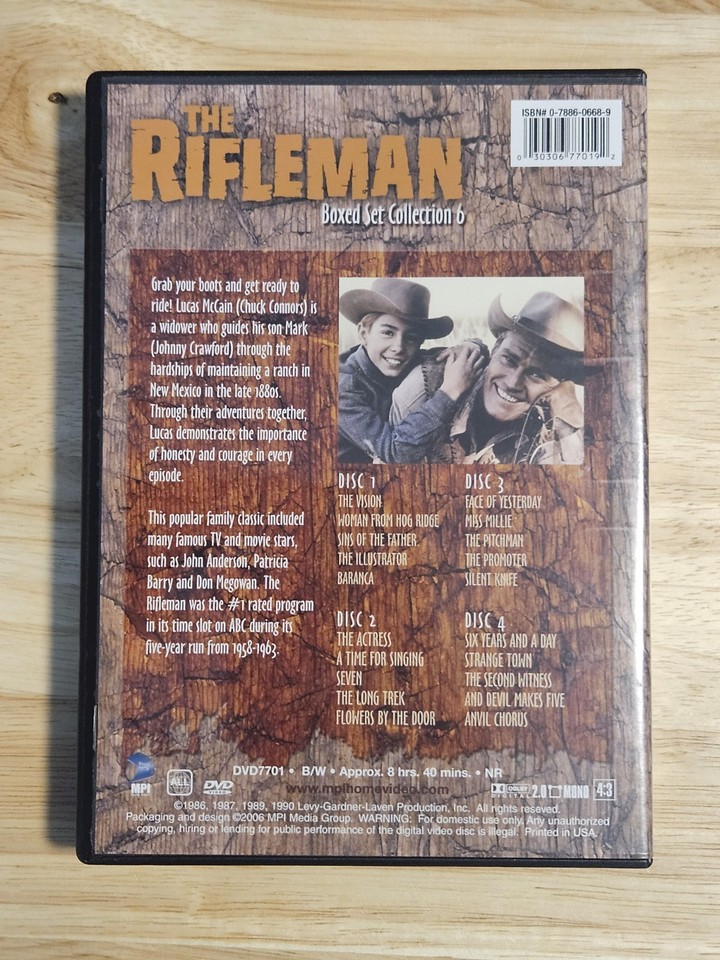 The Rifleman - Boxed Set Collection 6 (DVD, 2006) 4-Disc 30306770192| eBay