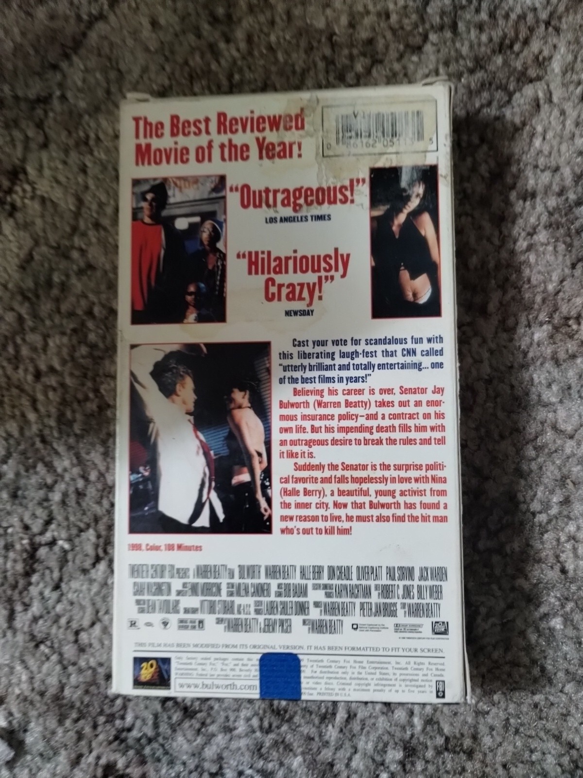 Bulworth Warren Beatty Halle Berry VHS | eBay