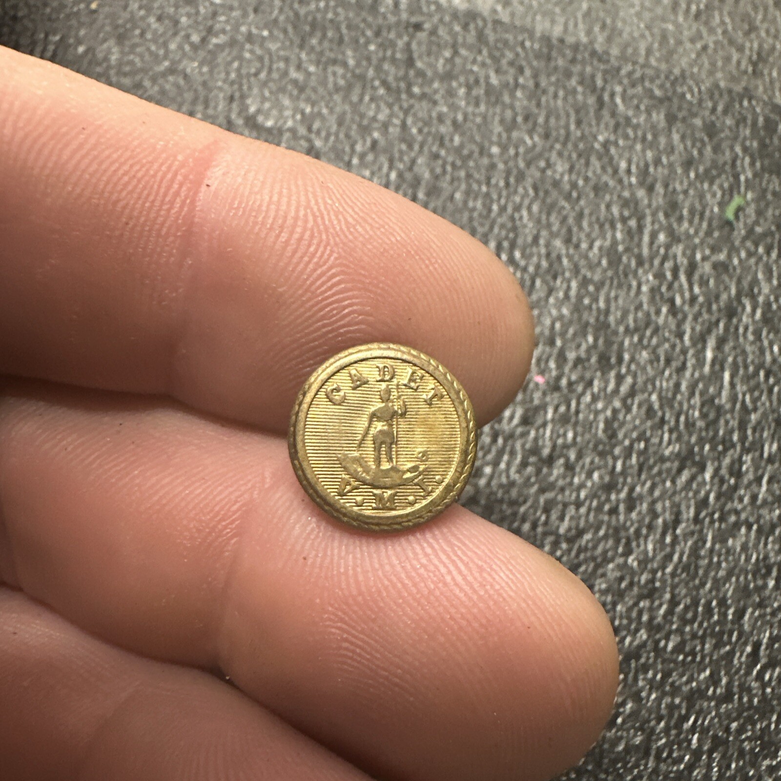 VMI Cadet Cap/hat Button 1890s Waterbury Co | eBay