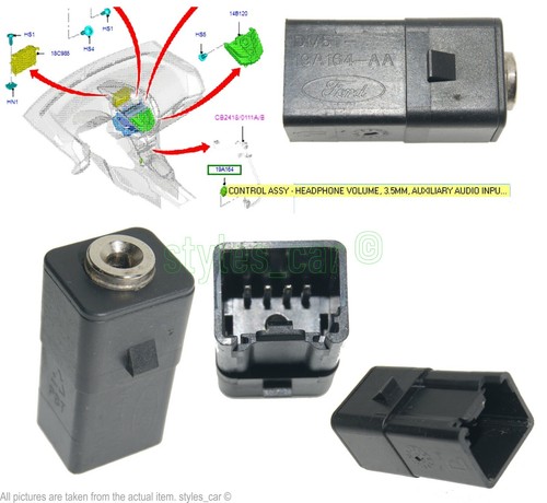 1821355 Genuine Ford C-Max Fiesta Focus Transit B-Max AUX Input ...