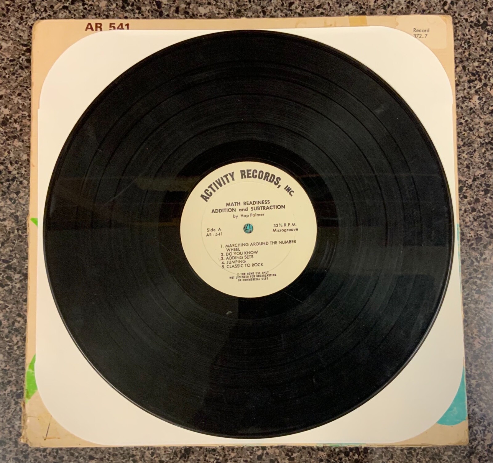 Math Readiness Addition and Subtraction AR 541 12" Vinyl 33 RPM LP 1972 ...