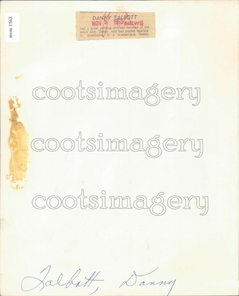 1965 Press Photo College Football Danny Talbott North Carolina Tar ...