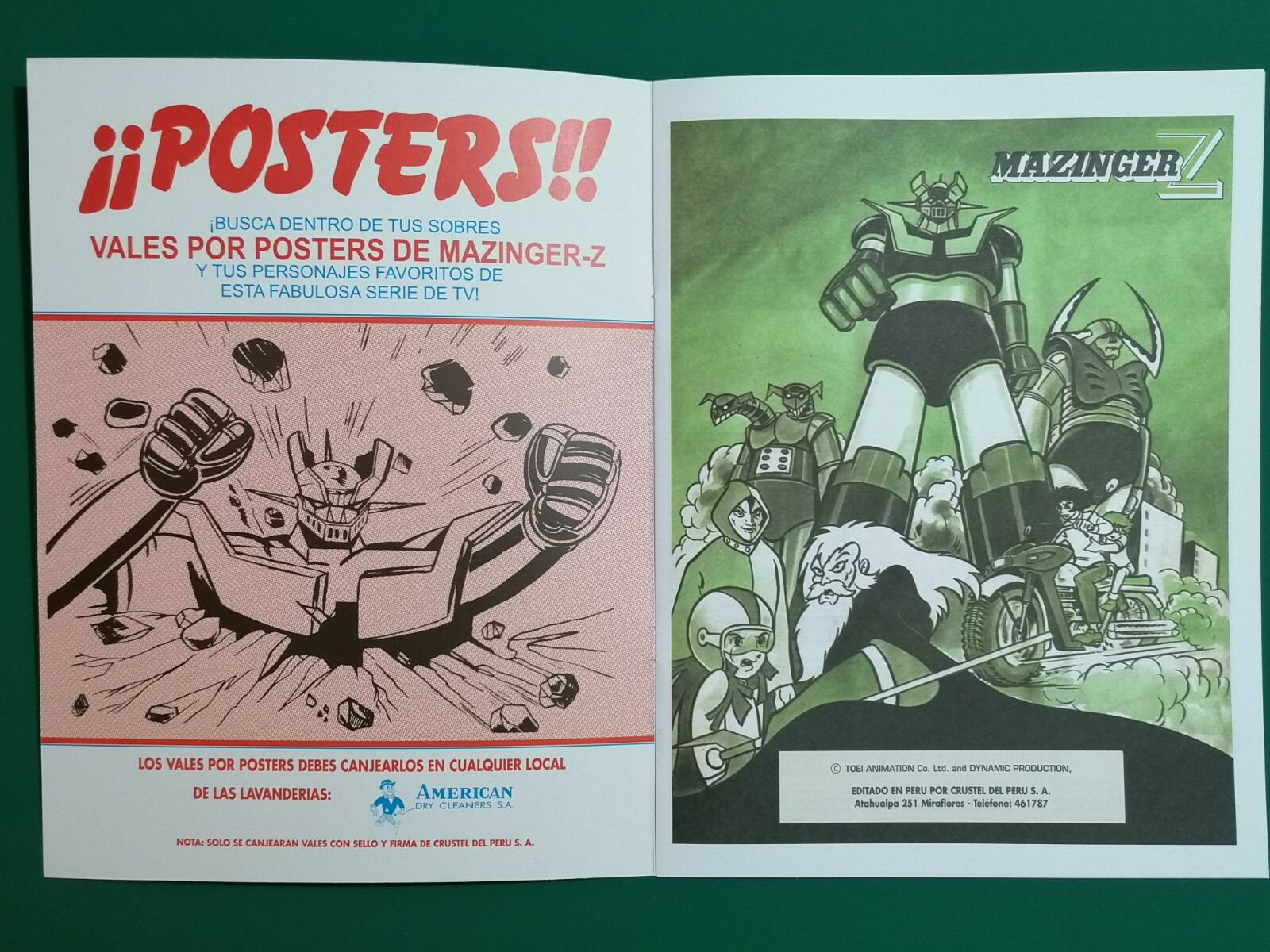 MAZINGER Z - Album Reedition Full Set 180/180 PERU 2020 Devilman Toei ...