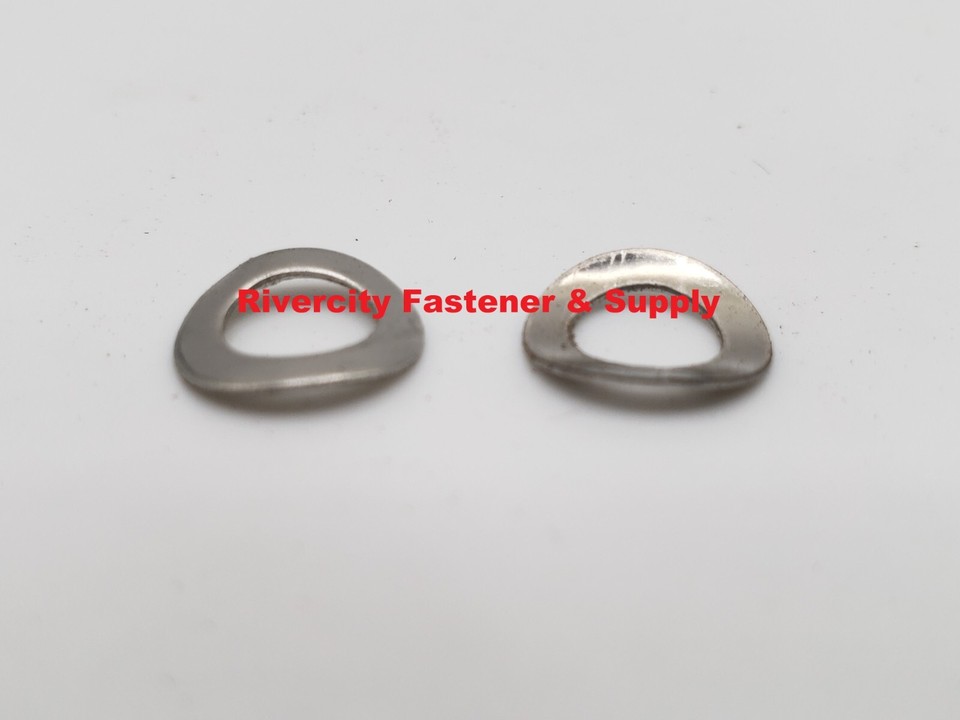 (25) 1/4 Stainless Steel Wave / Curved / Bent / Curve Washers .25 or 1/ ...