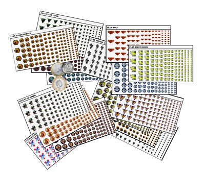 Battletech Std Waterslide Decals - 120+ Clans | eBay