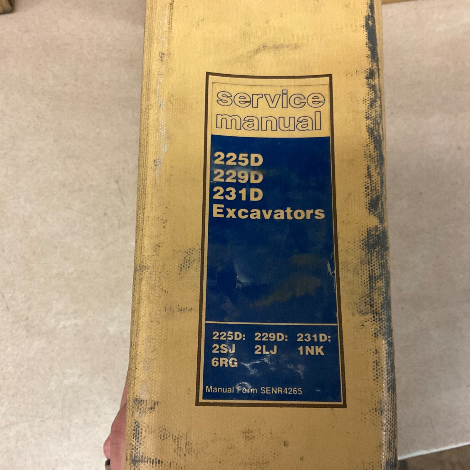 CAT Caterpillar 225D 229D 231D SERVICE SHOP REPAIR MANUAL EXCAVATOR ...