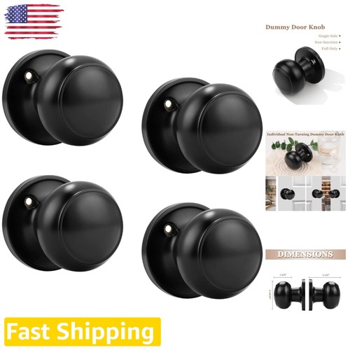 High Security 4 Pack Adjustable Latch Door Knobs - Rust-Resistant ...