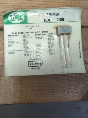 Irc Selenium Dual Diode Stock No D-5 | eBay