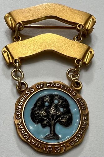 National Congress of Parents and Teachers Pin 1897 double bar | eBay
