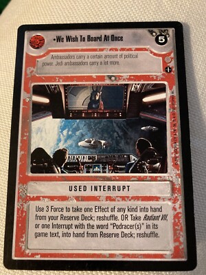 Star Wars CCG We Wish To Board At Once Coruscant Light Play SWCCG PWE ...