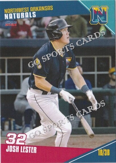 2024 Northwest Arkansas Naturals Josh Lester RC Rookie Royals Minor ...
