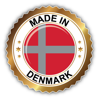 Made In Denmark Label Car Bumper Sticker Decal | eBay
