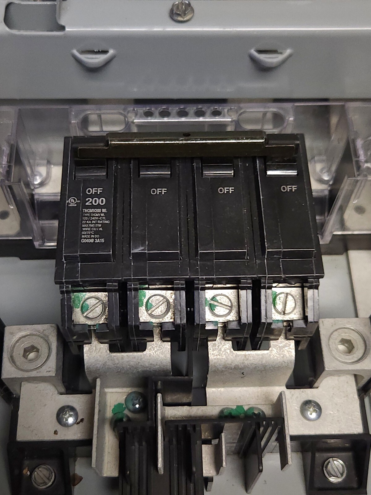 MIDWEST R283CB1 200 AMP Single Phase 120 240VAC Breaker Panel Meter ...