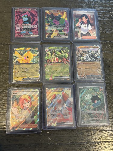 Pokemon Card full art ex lot Destined Rivals Prismatic Shrouded 9 Cards ...