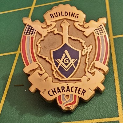 2019 Craig Campbell Golden Tone Massonic Masonry Mason Pin B16 | eBay