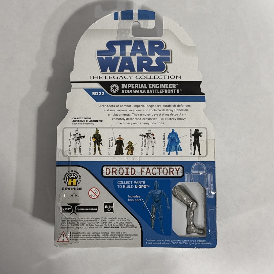 Star Wars Legacy Collection Action Figure BD#22 Imperial Engineer ...