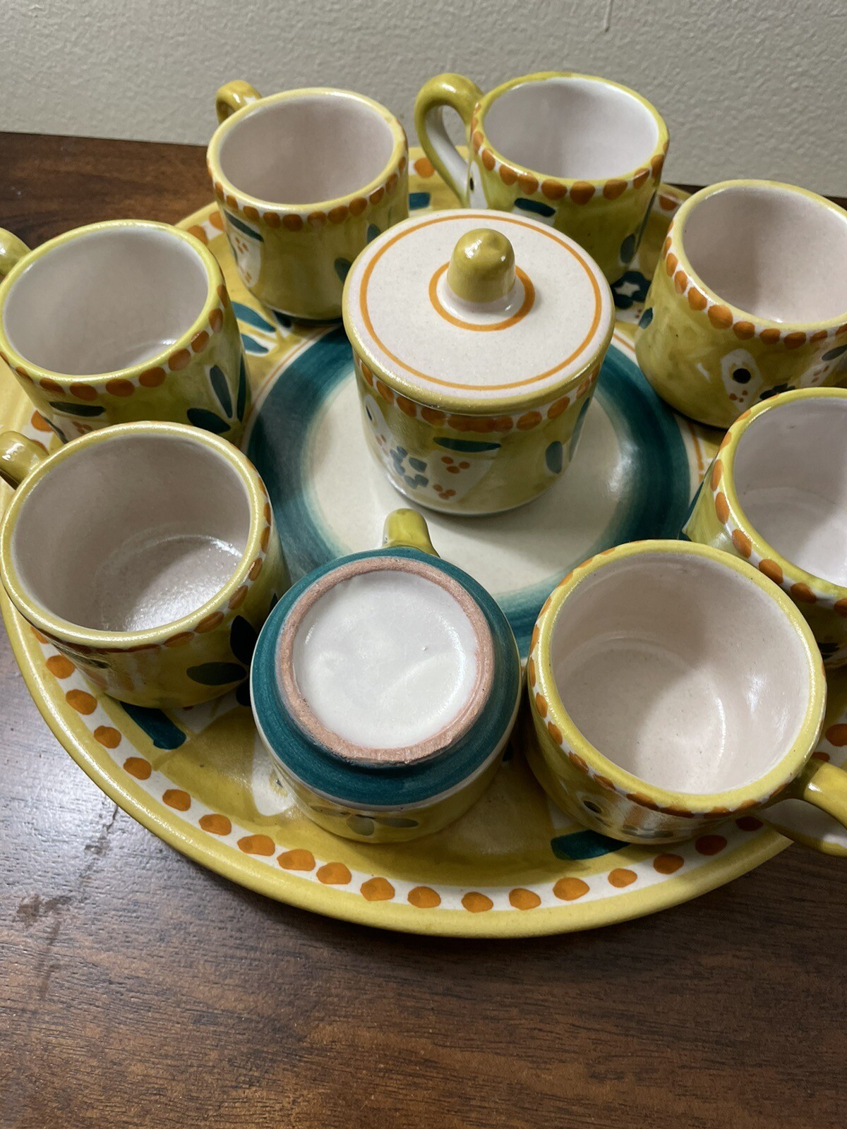 Vietri Camillo Positano Yellow Bird Chicken Made In Italy Serving Tray ...