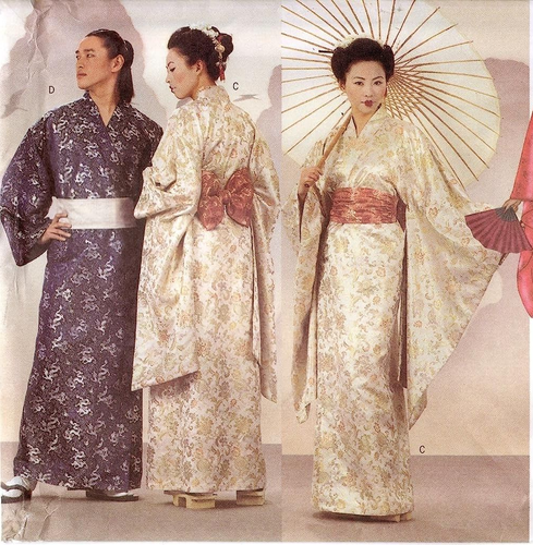 BUTTERICK 6698 Unisex ADULTS' KIMONO STYLE ROBE OBI & SASH SZ XS-XL | eBay