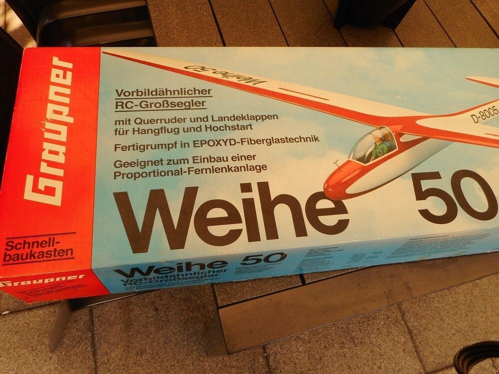 Graupner Weihe 50 - RC 3.2m Scale Model Glider - Laser Cut Balsa/Ply ...