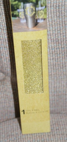 Crafter's Square Gold Glitter Permanent Vinyl Paper 12x48-in New Fast ...