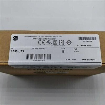 New Sealed Allen-Bradley AB 1756-L73 /B ControlLogix Logix5573 ...