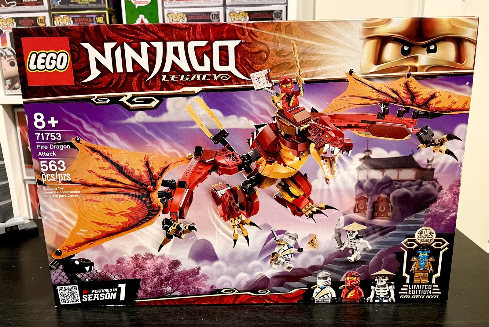 RETIRED! Lego 71753: Ninjago FIRE DRAGON ATTACK Set! NEW! SEALED! (563 ...