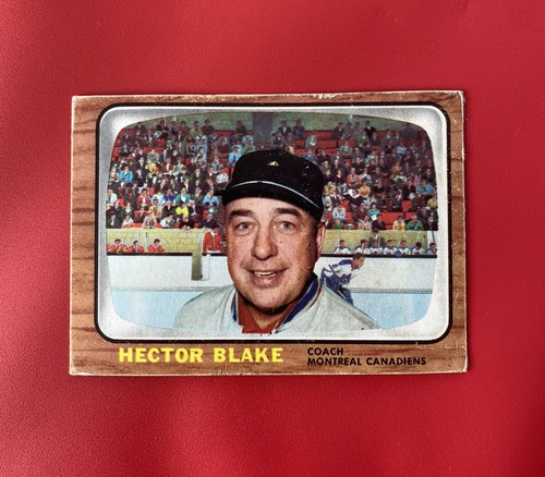 1966-67 Topps Hector Toe Blake #1 Montreal Canadiens Vintage Hockey | eBay
