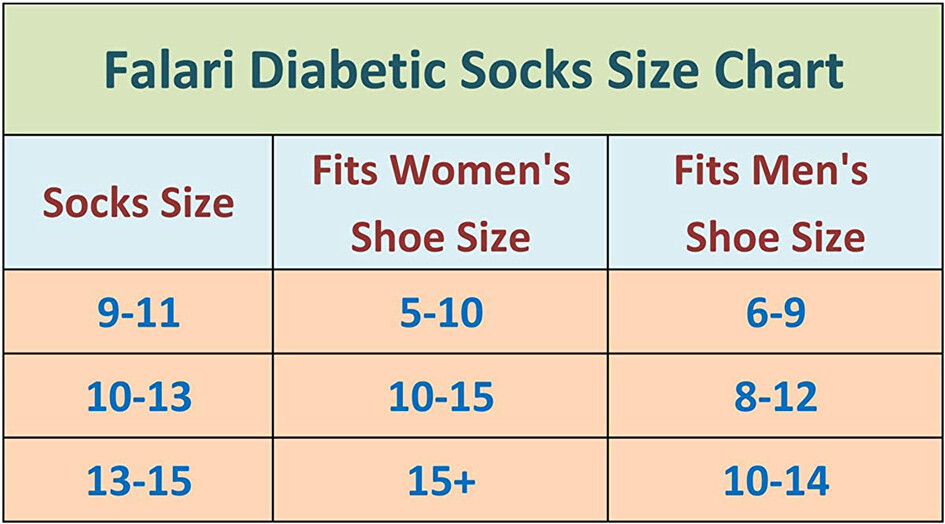 Falari Anti Slip Rubber Grip Non Skid Crew Cotton Diabetic Socks Home ...