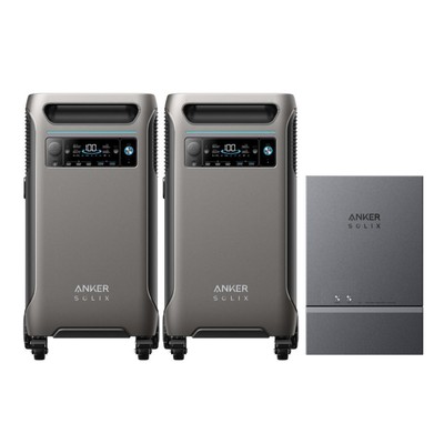 Anker SOLIX F3800 12kW 7.68kWh Power Generator 2 Pack and Smart Home ...