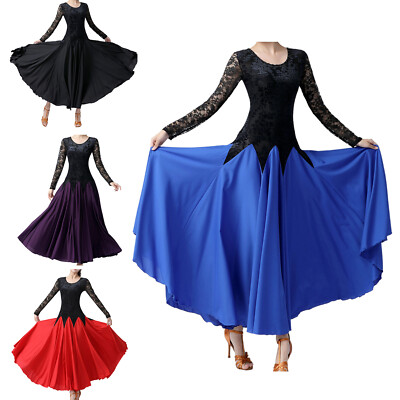 Women Dancewear Club Dress Stage Dresses Tango Costume Flapper Outfit ...