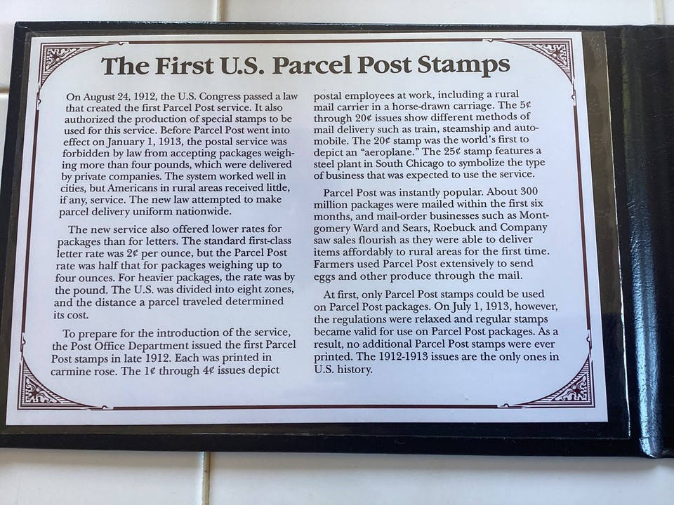 THE FIRST U.S. PARCEL POST STAMPS ~ PCS STAMP & COIN | eBay