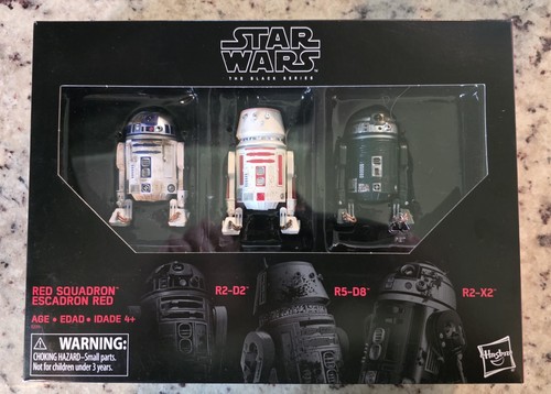 Star Wars Black Series Red Squadron Droid 3 R2-D2 R5-D8 R2-X2 Open Box ...