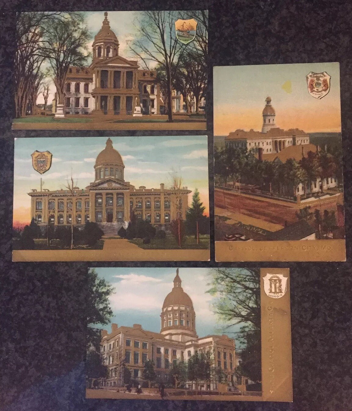 Vintage state capitol postcards Georgia Oregon Missouri New Hampshire ...