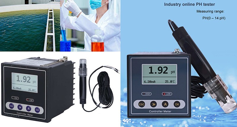 On-line PH Meter Portable Industrial pH Controller Meter with Range 0 ...