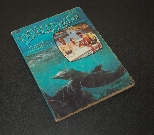 1965 FLIPPER DOLPHIN COLORING BOOK WHITMAN | eBay