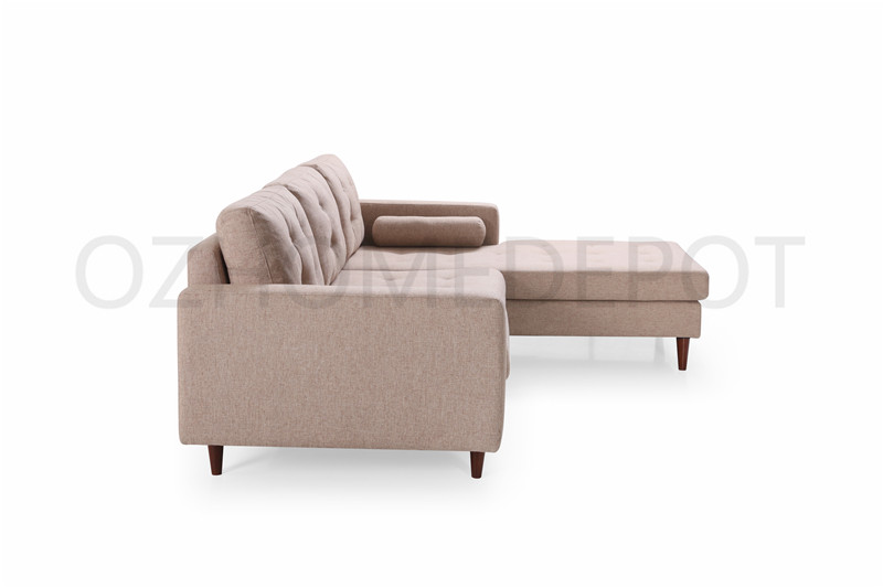 Fabric 3-Seat Modular Recliner Corner Futon Lounge Sofa With Chaise ...