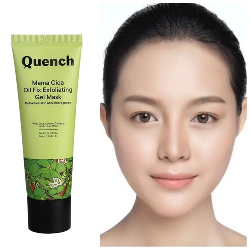 QUENCH Mama Cica Oil Fix Exfoliating Gel Mask Korean Face Mask 50ml ...