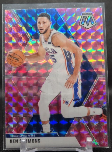 2019-20 Ben Simmons Panini Mosaic Pink Camo Prizm #149 Philadelphia ...