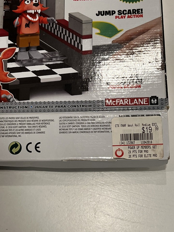 EMPTY BOX McFarlane FNAF Five Nights Freddys WEST HALL BONNIE FOXY ...