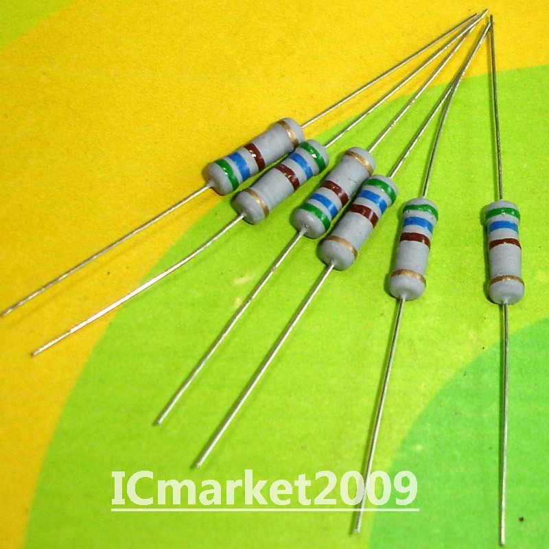 100 PCS 1W-560R ±5% 1 WATT 560 OHM 560OHM CARBON FILM RESISTOR | eBay