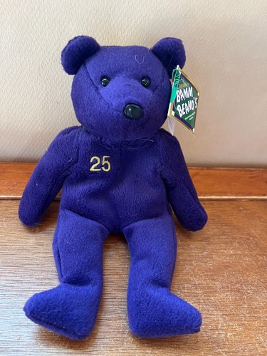 Gently Used Salvinos Bamm Beano’s Purple Plush Floppy McGwire Teddy ...